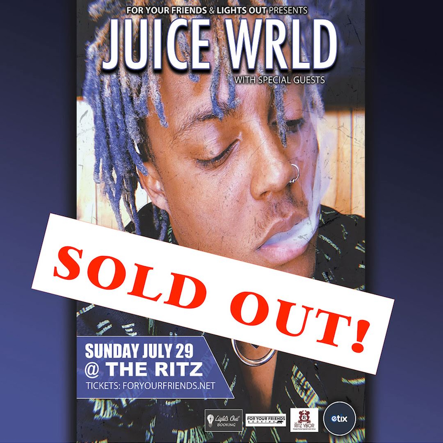 SOLD OUT! Juice WRLD at The RITZ Ybor - 7/29/2018 - The RITZ Ybor