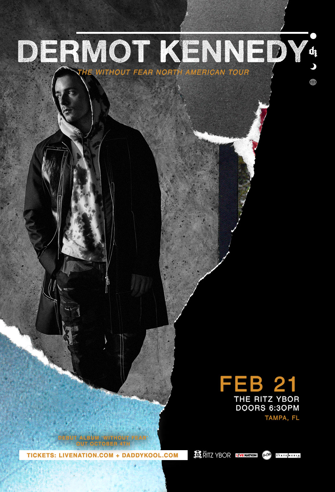 Dermot Kennedy: Without Fear Tour at The RITZ Ybor - 2/21/2020 - The ...