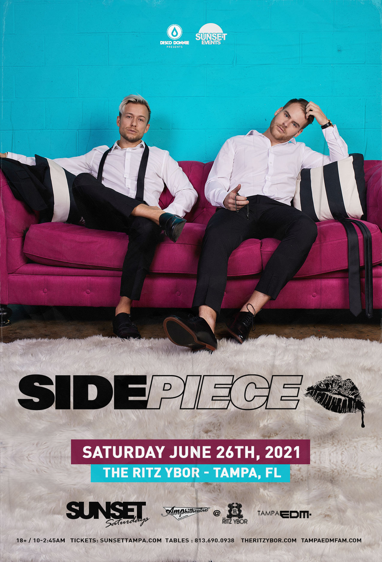 SIDEPIECE for Sunset Saturdays at The RITZ Ybor - 6/26/2021 - The RITZ Ybor